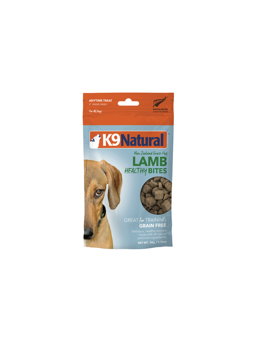 K9 – Freeze Dried Healthy Bites Treats – Lamb (50g) – PetVilla